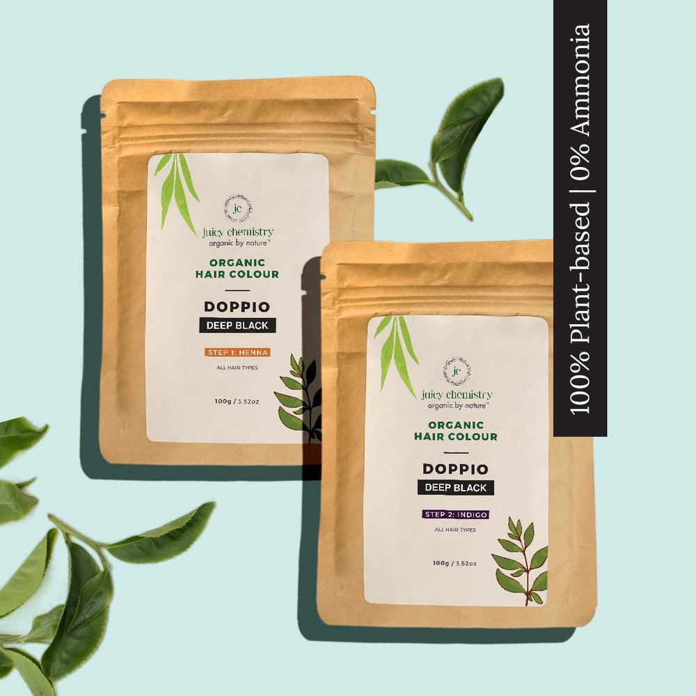 Organic Hair Colour Doppio - Deep Black