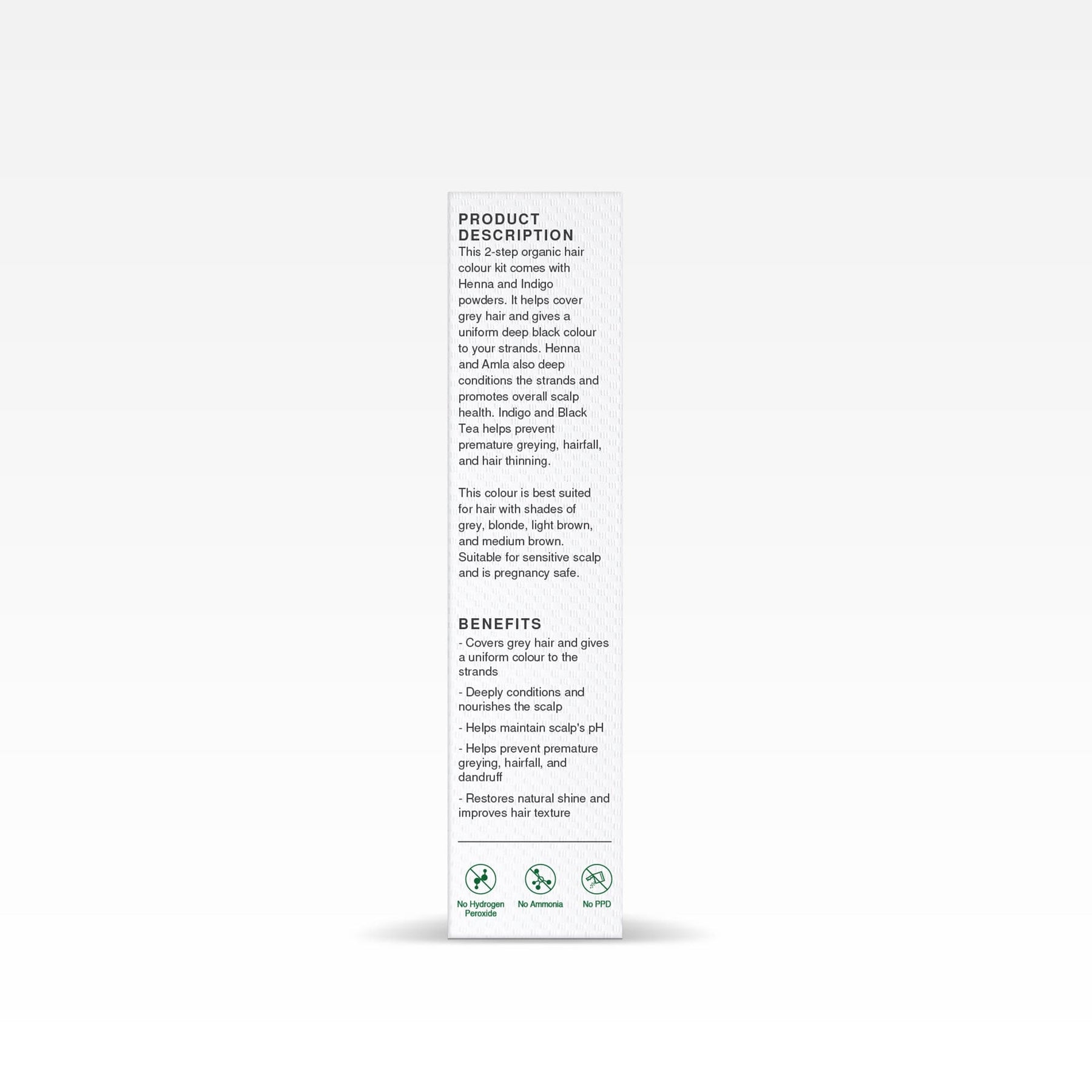 Organic Hair Colour Doppio - Deep Black