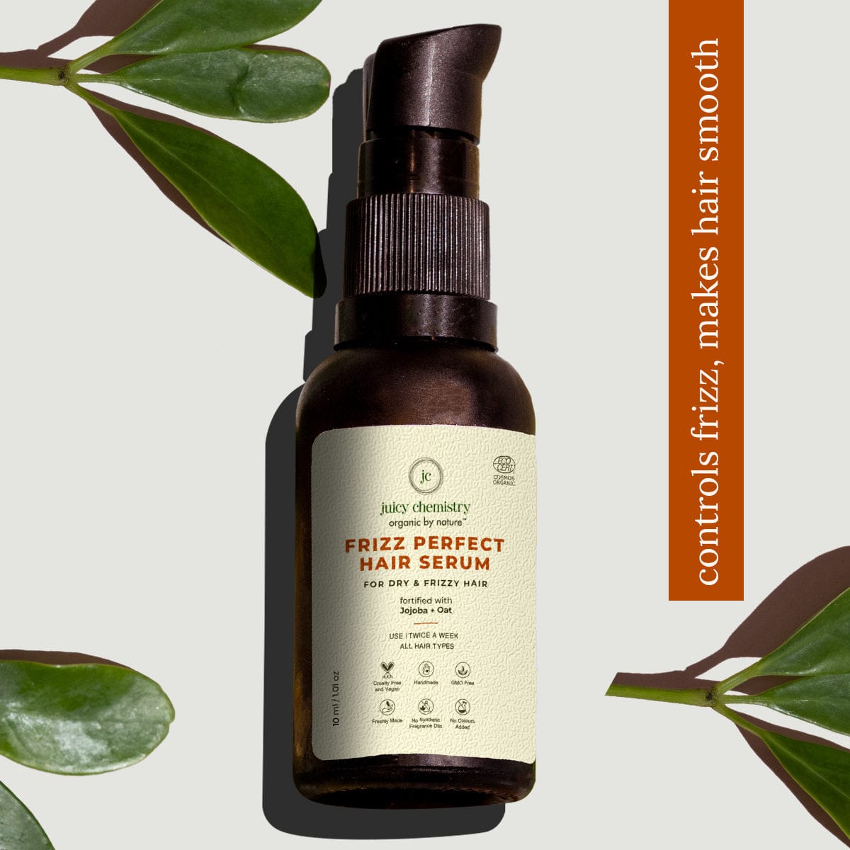 Organic Frizz Perfect Hair Serum for Dry Damaged And Frizzy Hair