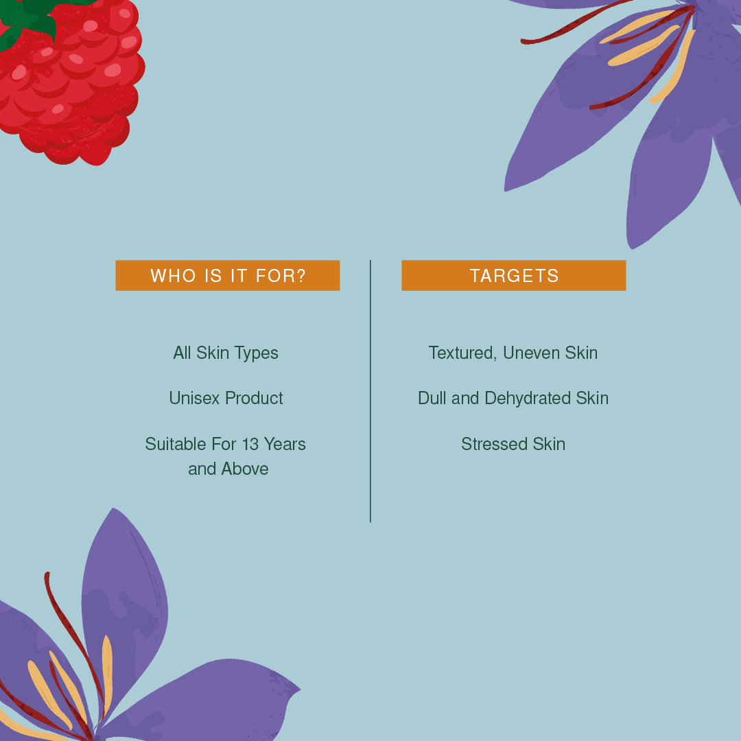 Organic Saffron (kesar) & Red Raspberry Face Oil for Skin Brightening ...